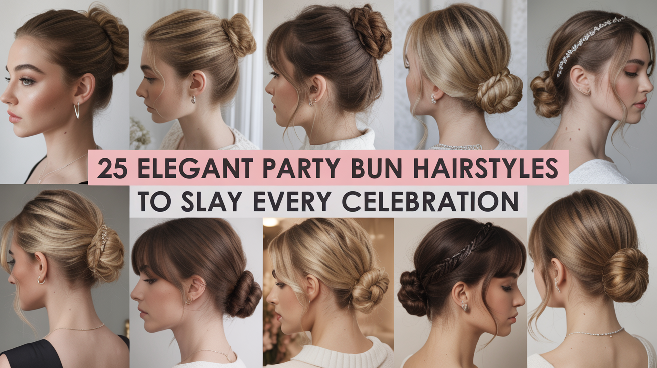 25 Elegant Party Bun Hairstyles to Slay Every Celebration - The Fashion Fam