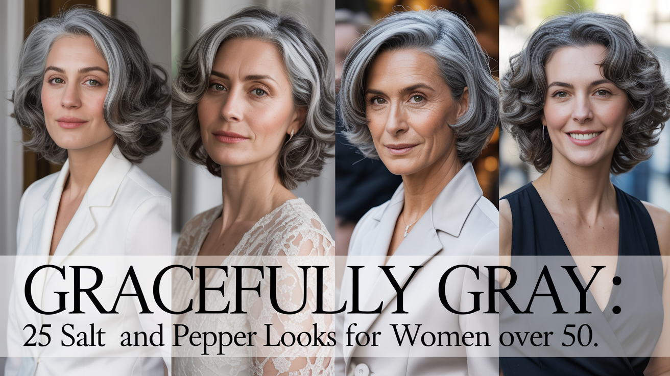 Gracefully Gray: 25 Salt and Pepper Looks for Women Over 50 - The ...