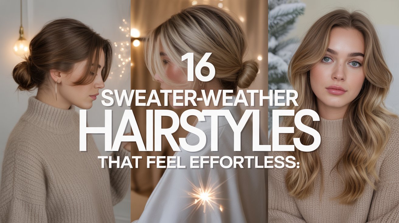 16 Sweater-Weather Hairstyles That Feel Effortless - The Fashion Fam